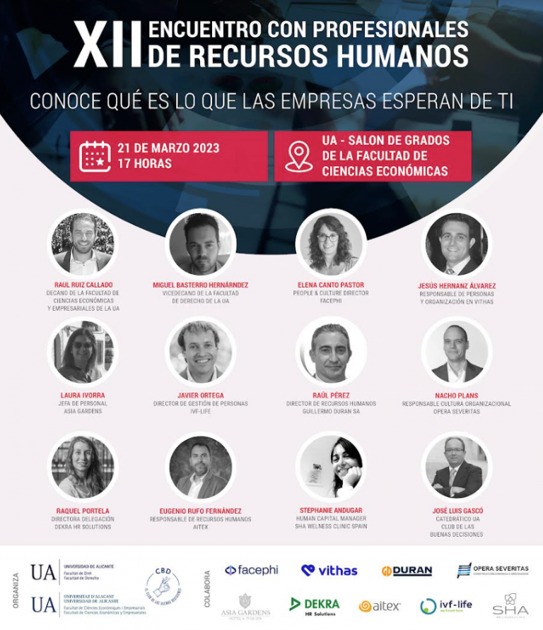 JUEVES, 21 DE MARZO DE 2024 | XII ENCUENTRO CON PROFESIONALES DE RECURSOS HUMANOS - Grupo de ...